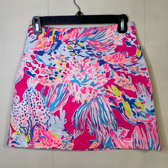 Lilly Pulitzer | Skirts | Lilly Pulitzer Flattering Pink Patterned ...